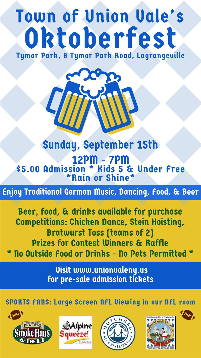 Union Vale Parks & Recreation: Town of Union Vale's Annual Oktoberfest